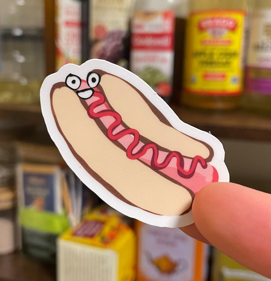 Wild Hot Dog Sticker / Hot Dog Sticker / Food Sticker / Water - Etsy