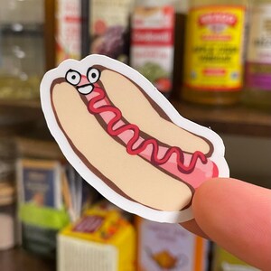 Wild Hot Dog Sticker / Hot Dog Sticker / Food Sticker / Water - Etsy