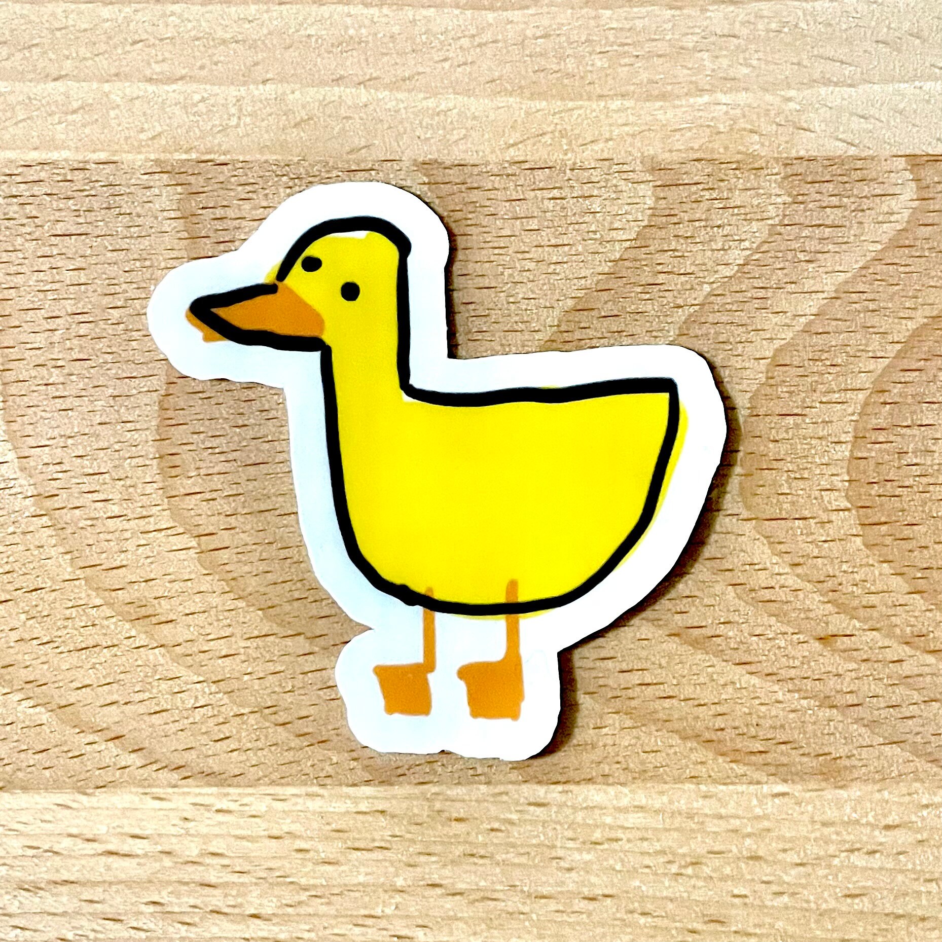 Sunny Quacks / Cute Duck Sticker / Yellow Sticker / Vinyl Matte Sticker ...
