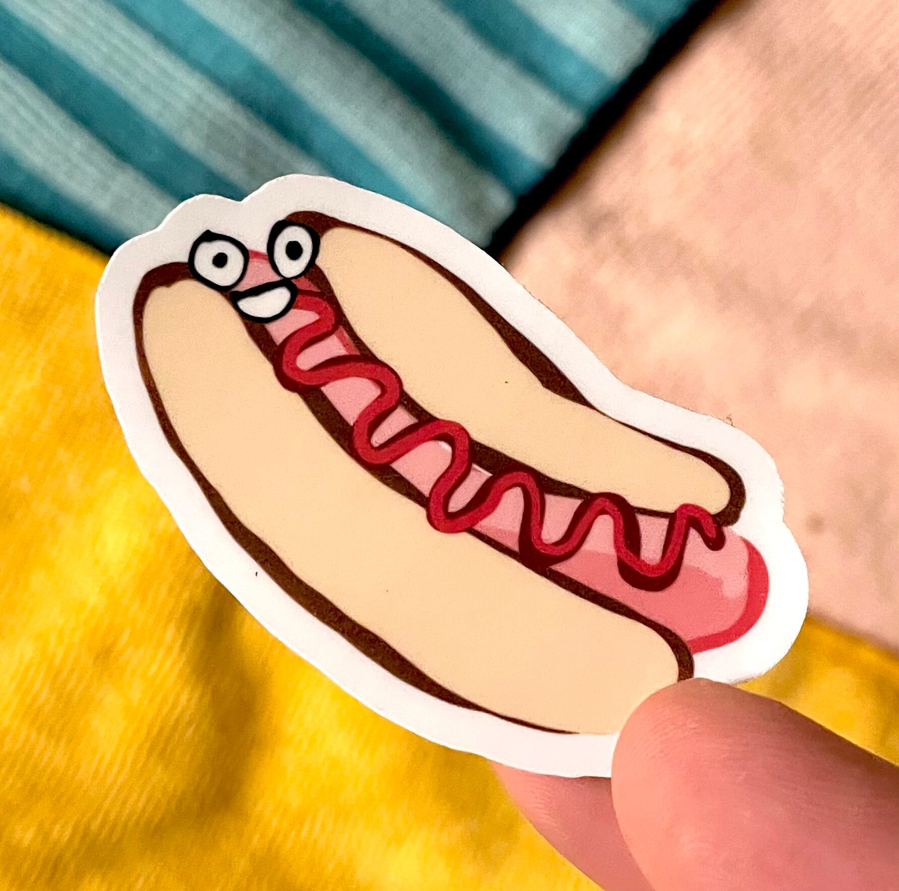 Wild Hot Dog Sticker / Hot Dog Sticker / Food Sticker / Water - Etsy