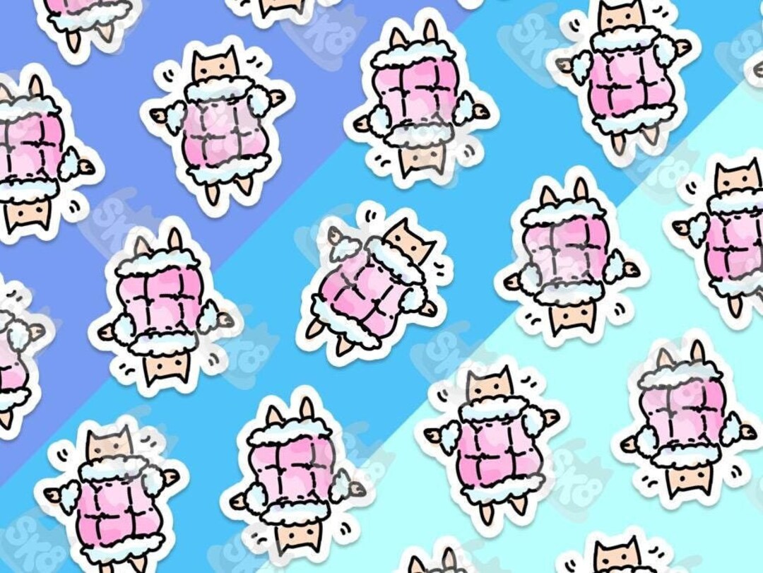 Furriella Puffington / Waterproof Weatherproof / Matte Vinyl Sticker ...