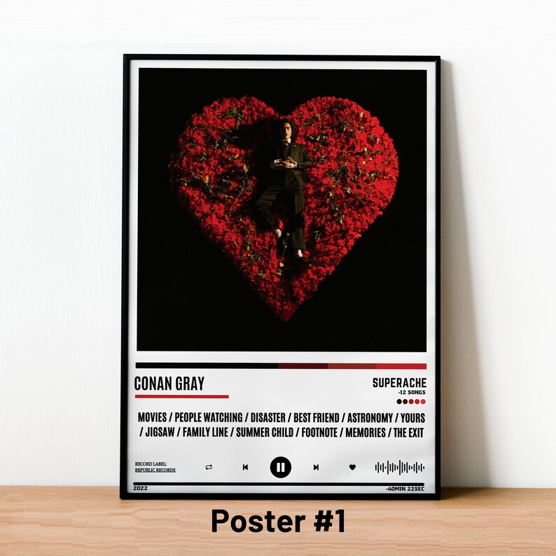 Conan Gray Poster Conan Gray Print Superache Album Poster - Etsy