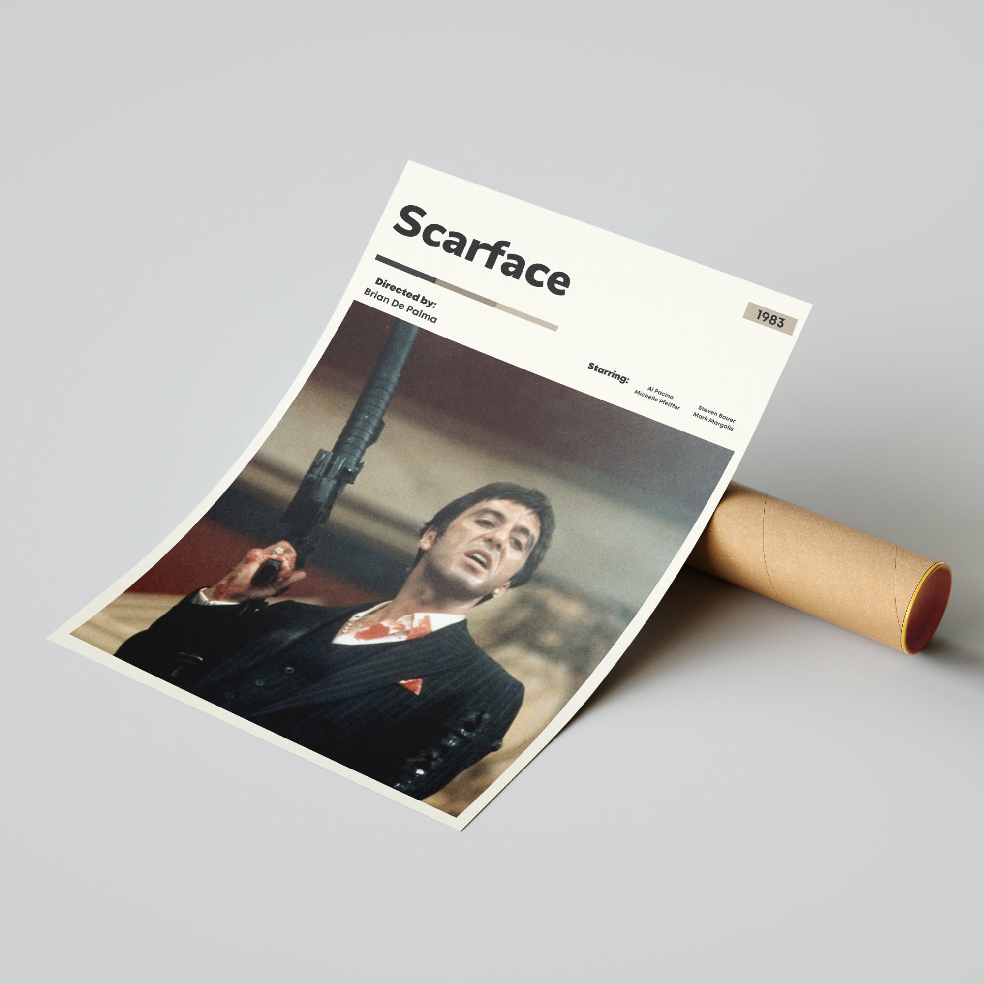 Scarface Poster, Scarface Print, Scarface Decor, Scarface Wall Art ...