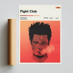 Fight Club Poster, Fight Club Print, Fight Club Decor, Fight Club Wall ...