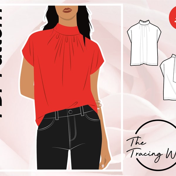 Gathered Neck - Etsy