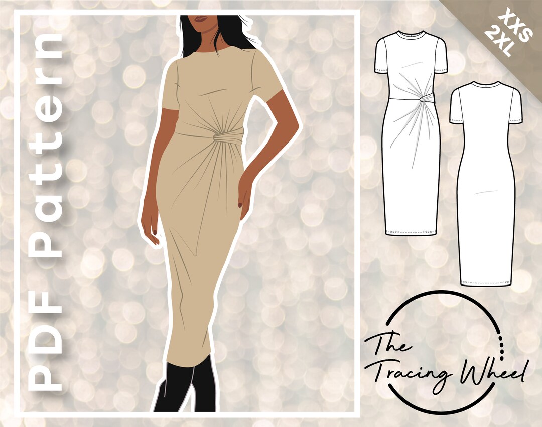 MONSOON Party/cocktail Dress With Twist Detail, Bodycon Knee Length ...