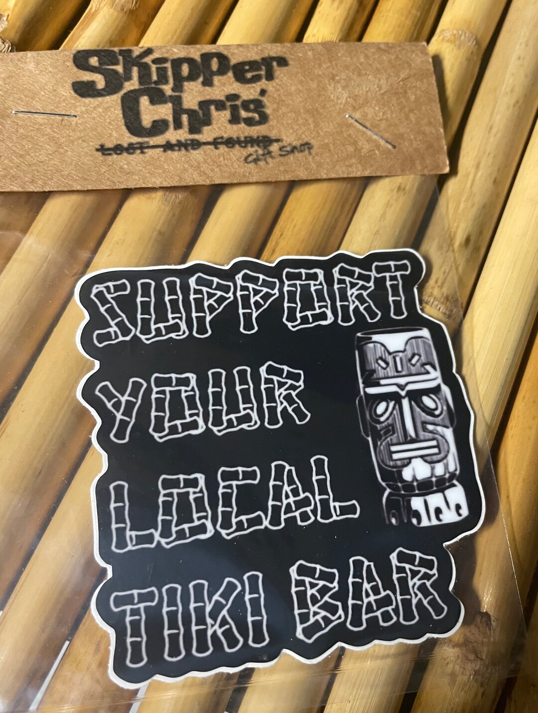 Support Your Local Tiki Bar Decal - Etsy