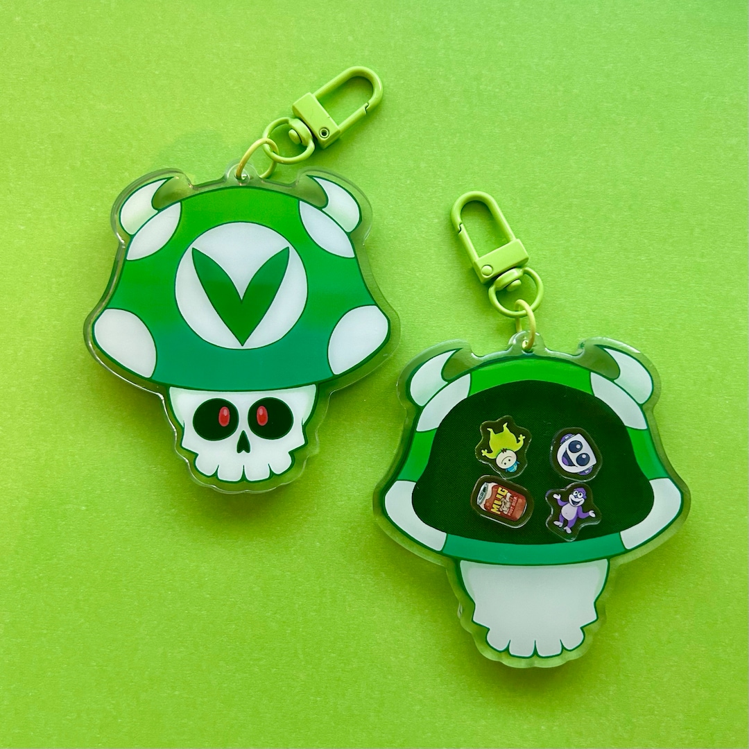 Vargskelethor Vinesauce Joel Vargshroom Cute Logo Shaker Keychain - Etsy
