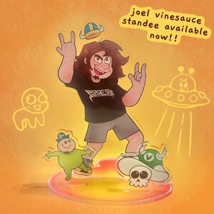 Vinesauce Joel Vargskelethor Acrylic Standee With Logo and Vargfren - Etsy