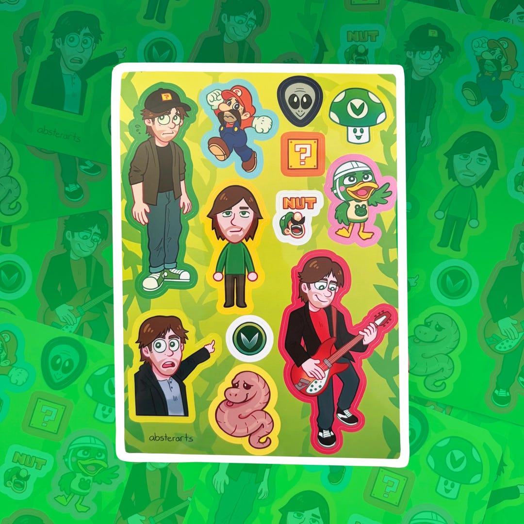 Vinny Vinesauce 5x7 Inch Sticker Sheet - Etsy