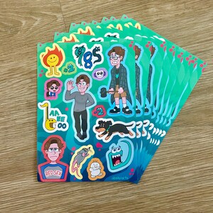 Jerma 5x7 Inch Sticker Sheet - Etsy