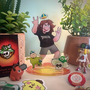 Vinesauce Joel Vargskelethor Acrylic Standee With Logo and Vargfren - Etsy