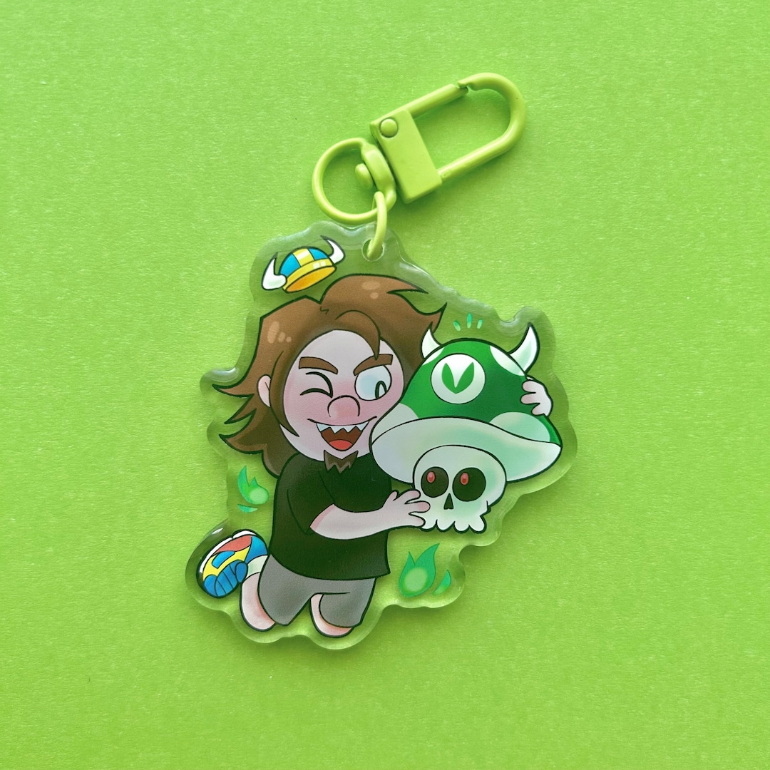 Vinesauce Joel Vargskelethor With Cute Logo Keychain - Etsy