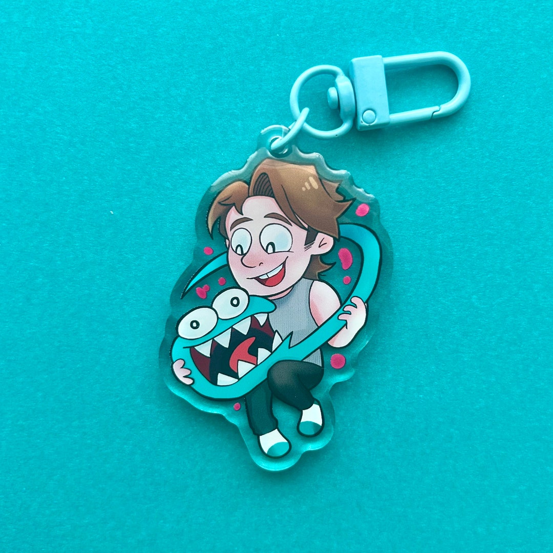 Jerma With Cute Logo Keychain - Etsy