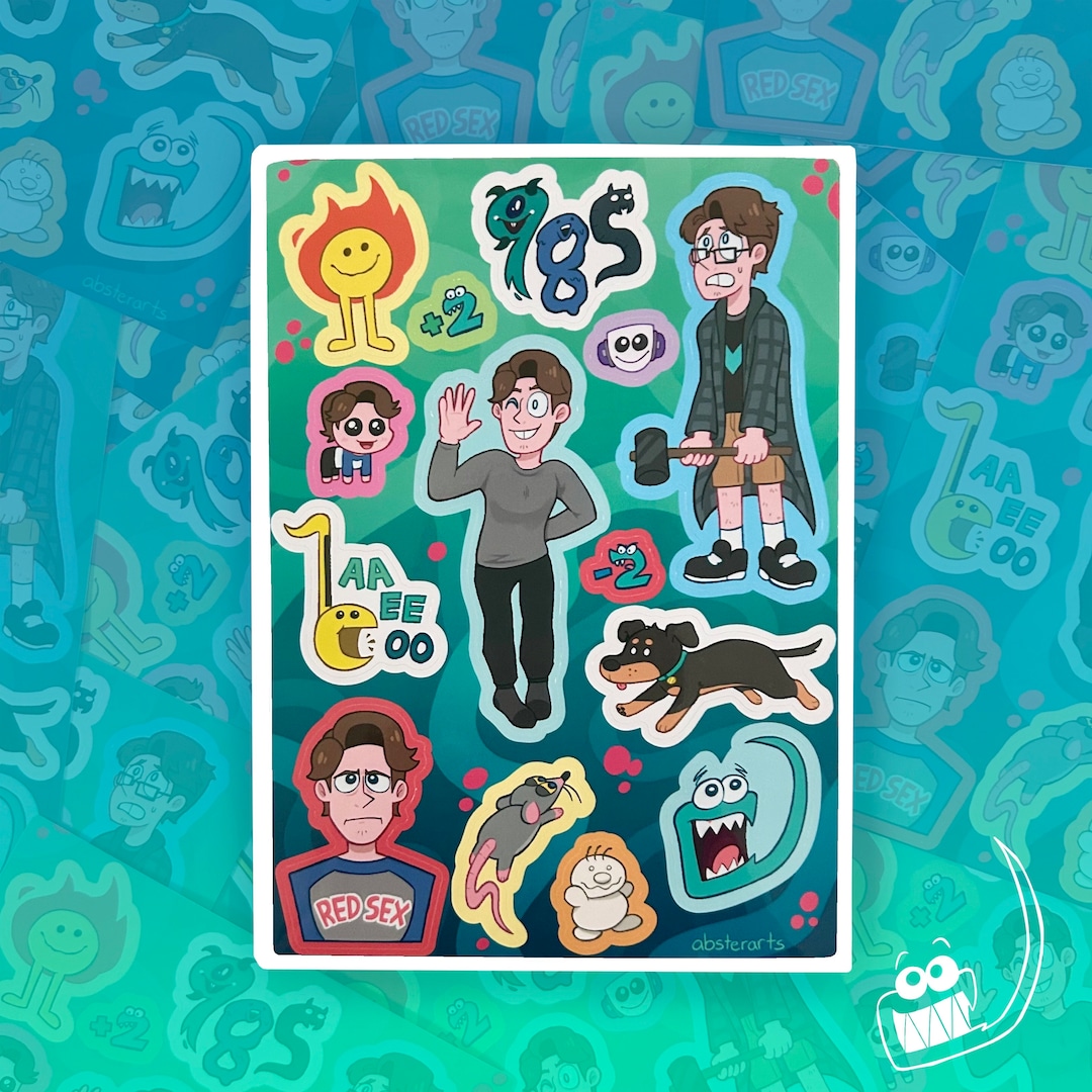 Jerma 5x7 Inch Sticker Sheet - Etsy