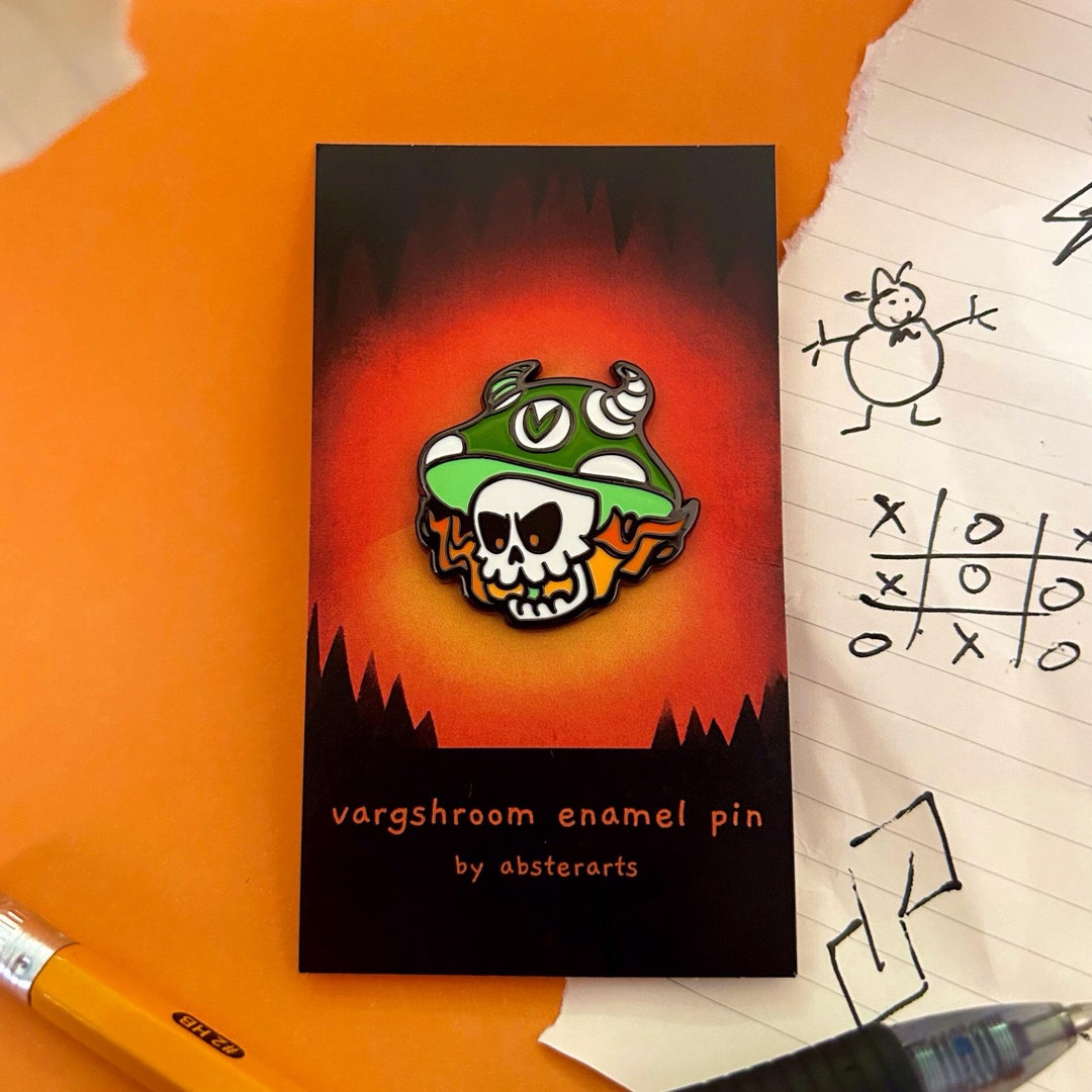 Vargskelethor Vinesauce Joel Vargshroom Cute Logo Enamel Pin - Etsy
