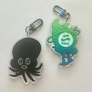 B GRADE Splatoon Tartar and Smollusk Liquid Shaker Keychains - Etsy