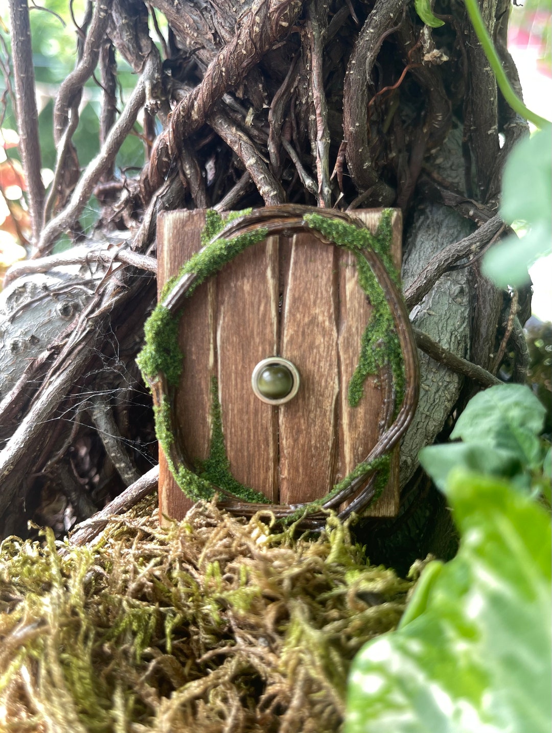 Tiny Hobbit Door Magnet, Miniature Door, Art Magnet, Magnet, Enchanted ...