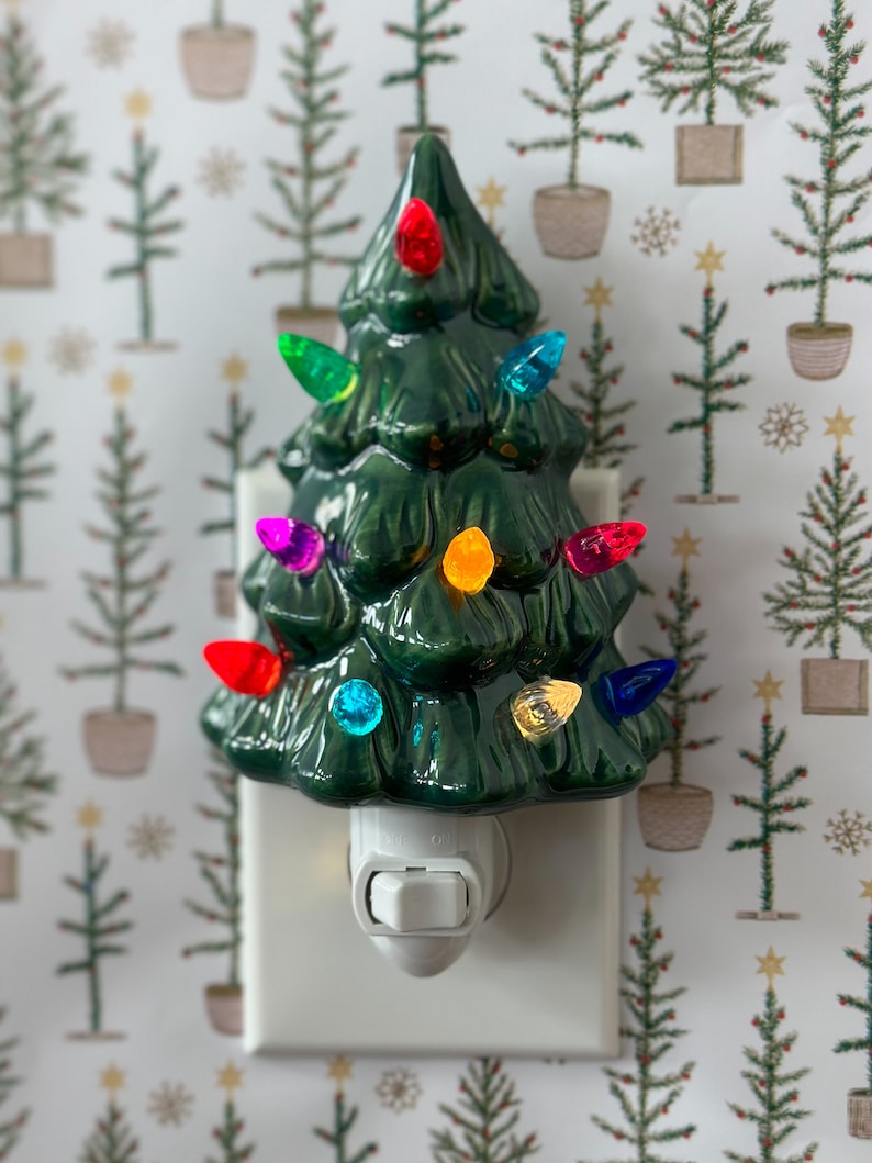 Ceramic Tree Night Light - Etsy