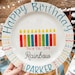 Happy Birthday Plate - Etsy