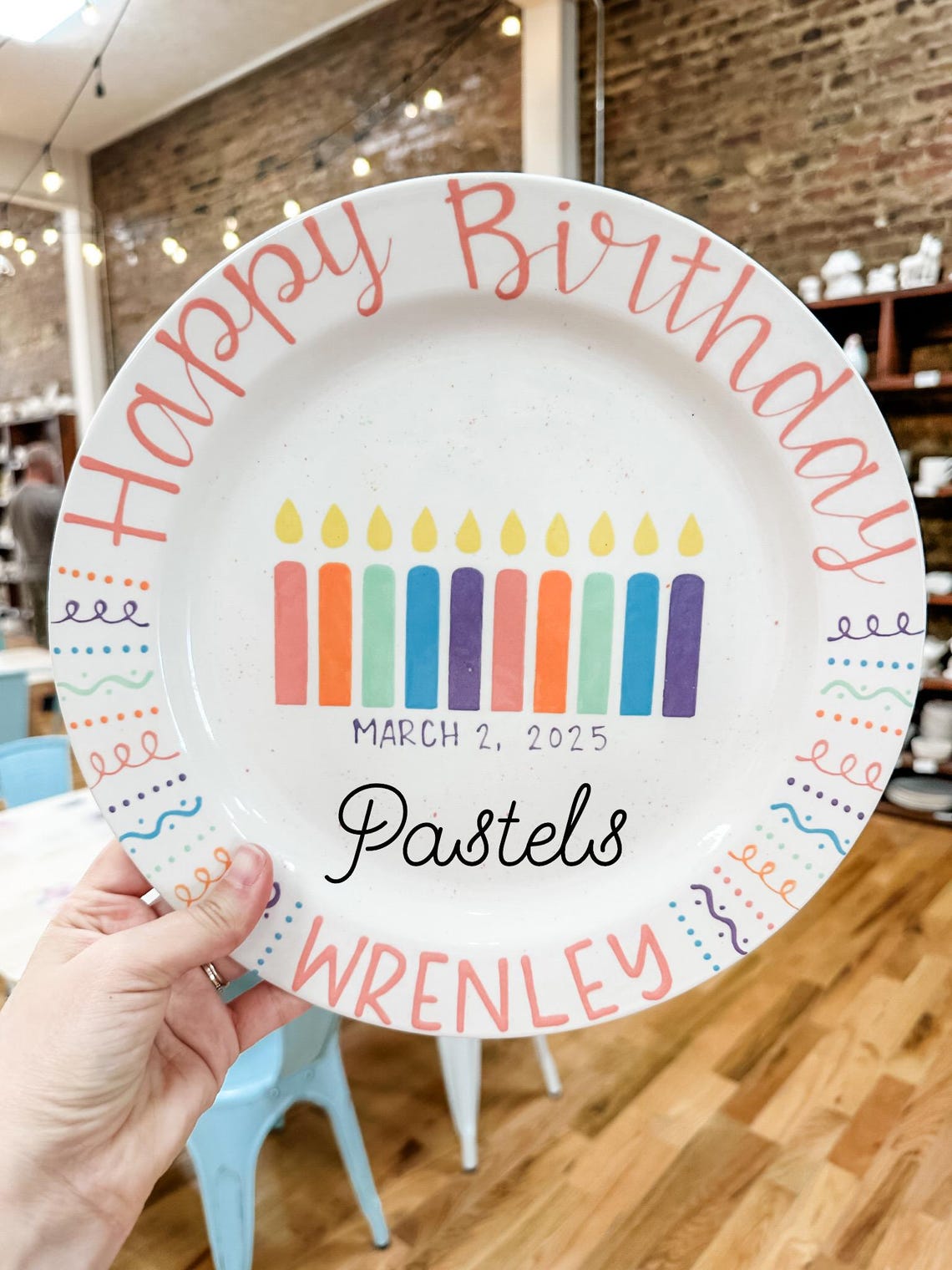 Happy Birthday Plate - Etsy