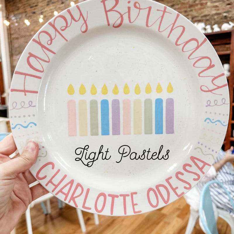 Birthday Plate - Etsy