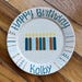 Happy Birthday Plate - Etsy