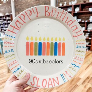 Happy Birthday Plate - Etsy