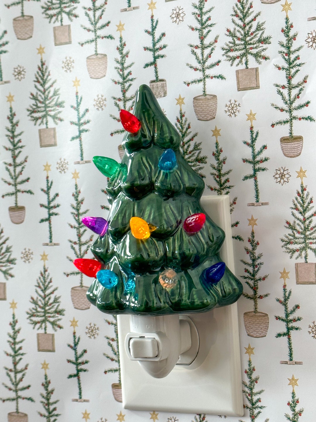 Ceramic Tree Night Light - Etsy