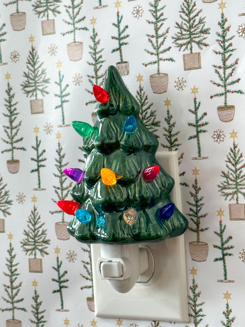 Ceramic Tree Night Light - Etsy