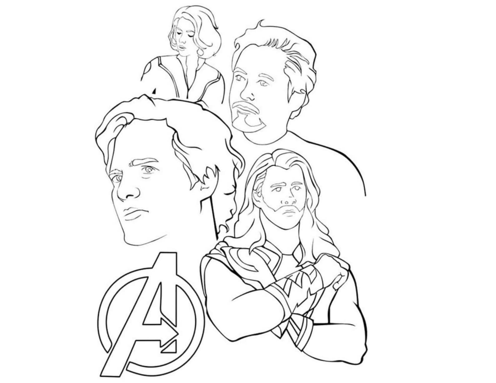 Avengers Colouring Pages Downloadable Colouring Pages and - Etsy