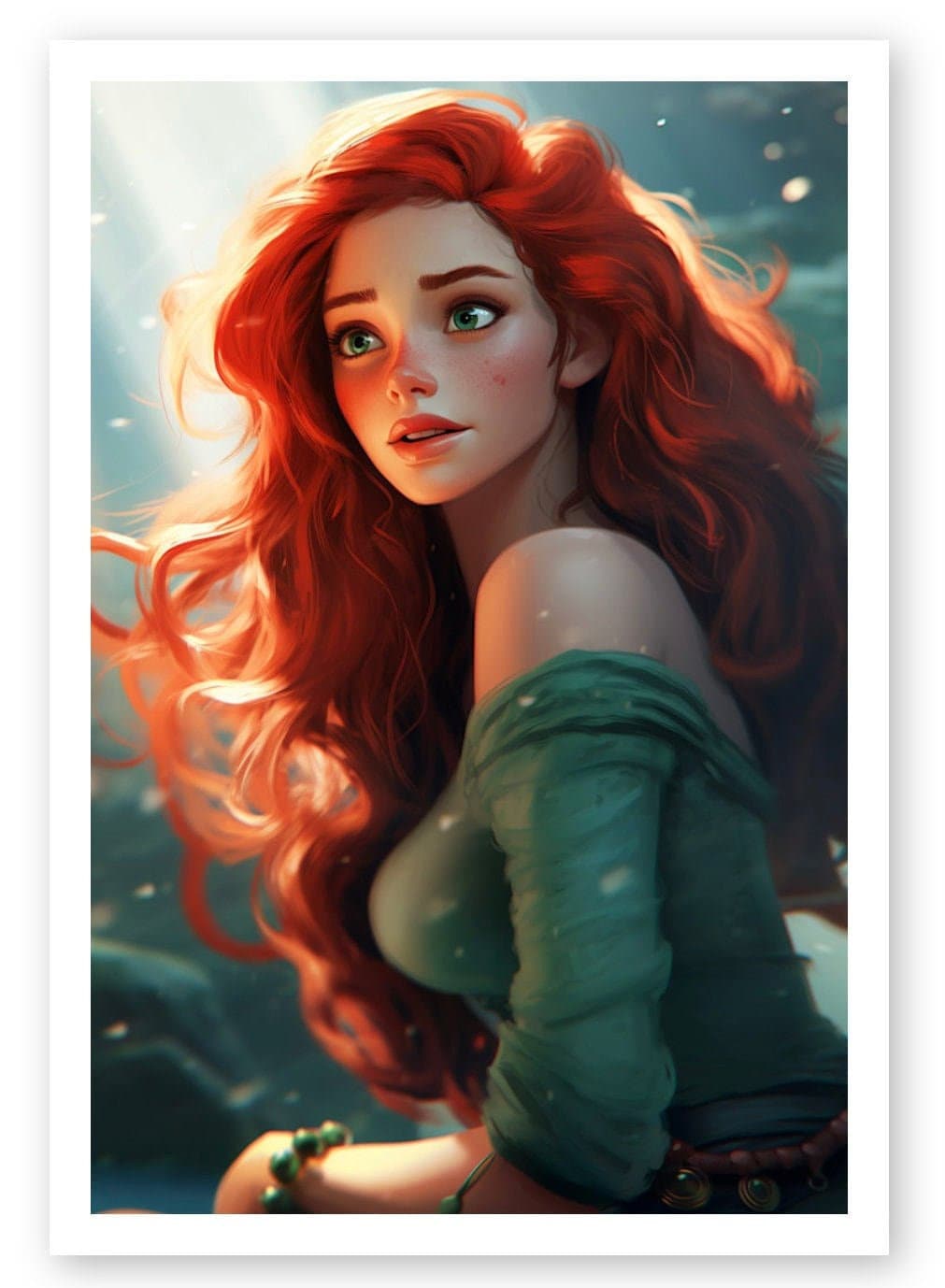 Giclee Fan Art Poster Inspired by the Little Mermaids Ariel - Etsy