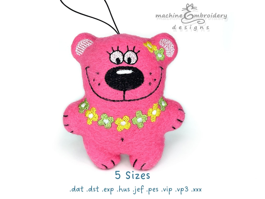 Bear GIRL Toy Machine Embroidery Design DIY ITH Toy, Instant Download ...