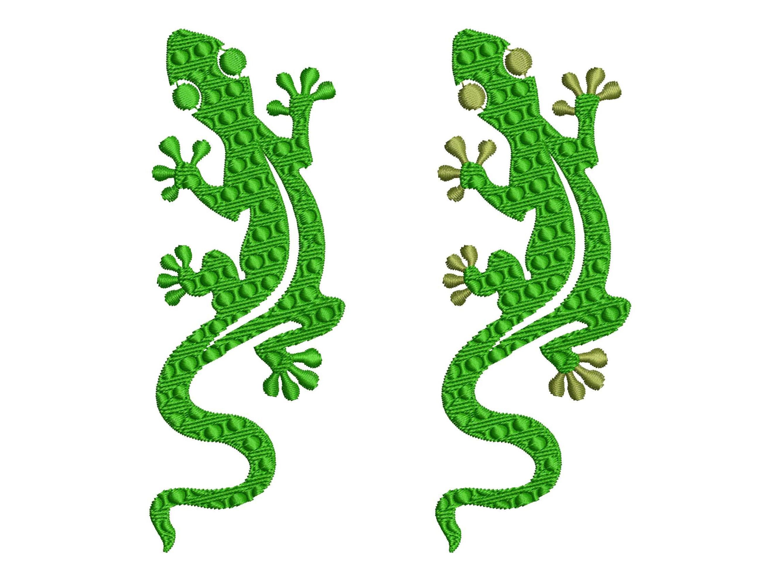 Lizard Machine Embroidery Design, Digital Embroidery, Instant Download ...