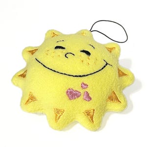 Sun Plush Toy – ITH Machine Embroidery Design (instant Download) - Etsy