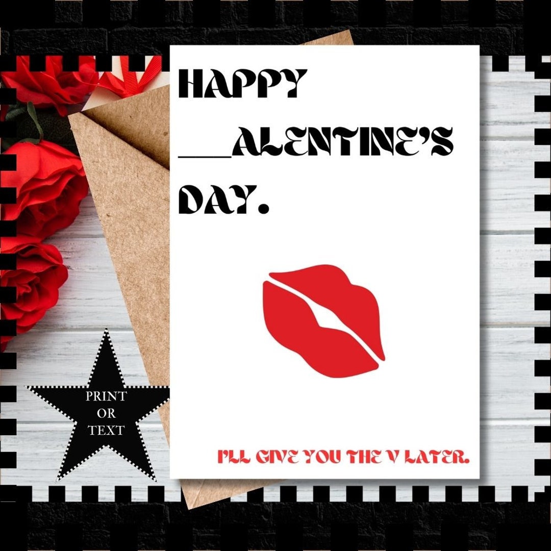 Dirty Valentines Day Card Adult Valentines Day Card Funny Valentines ...