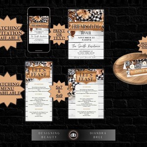 Thanksgiving Jeopardy Party Game Printable Rustic Pumpkin Fall Activity ...