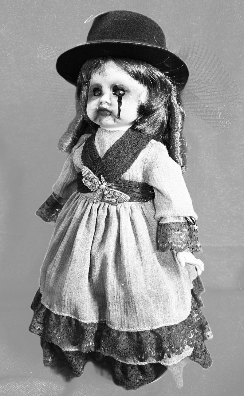 Creepy Doll Spooky Doll Ghost Doll Ghost Halloween Upcycled