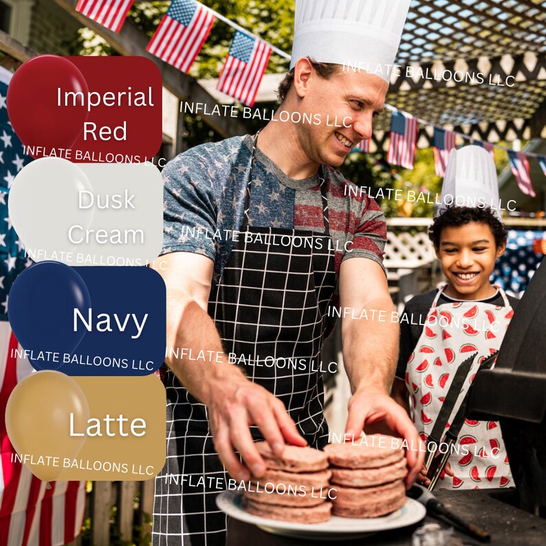 Sempertex Balloons Color Palette Canva Template 4th of July BBQ Palette ...