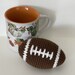 Crochet Football, Soft Football Toy, Toddler Toy, Superbowl Party ...