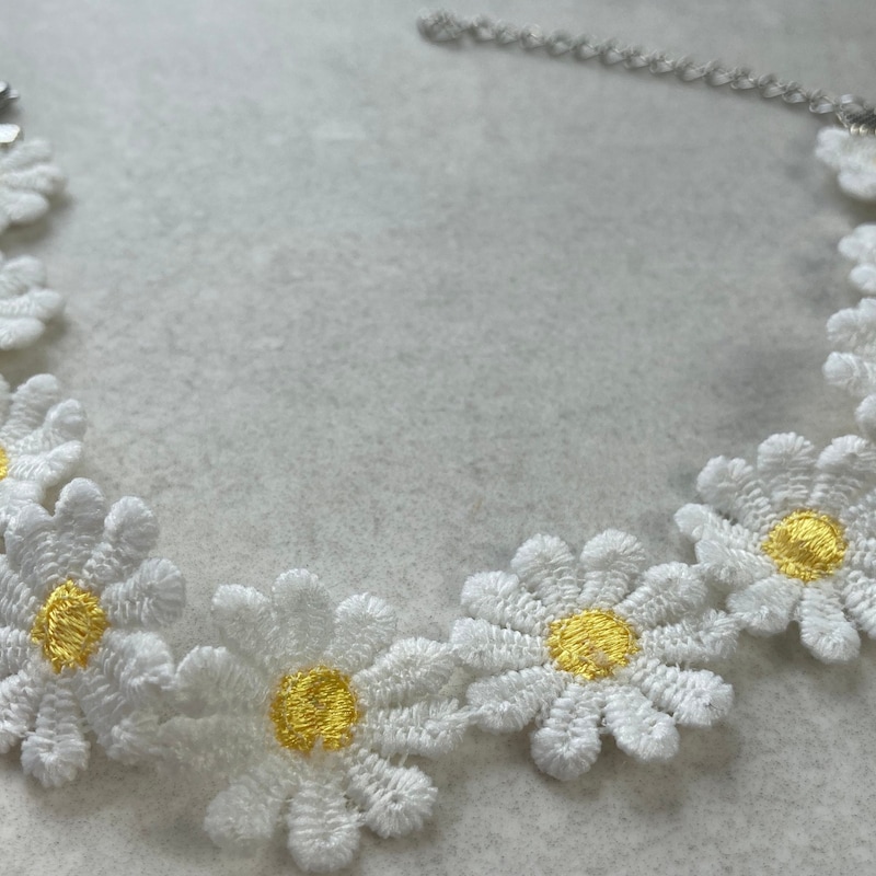 White Choker Crochet - Etsy UK