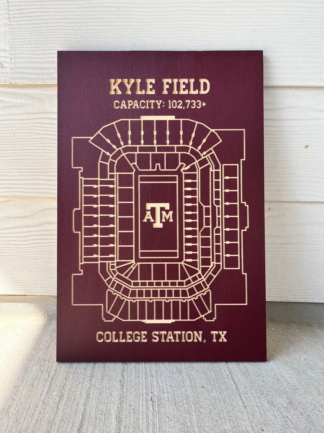 Texas A&M Kyle Field Stadium Map - Etsy