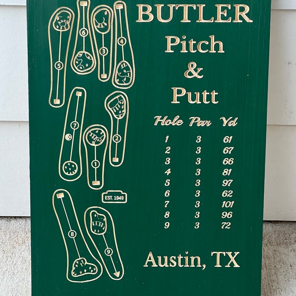 Pitch and Putt Sign - Etsy