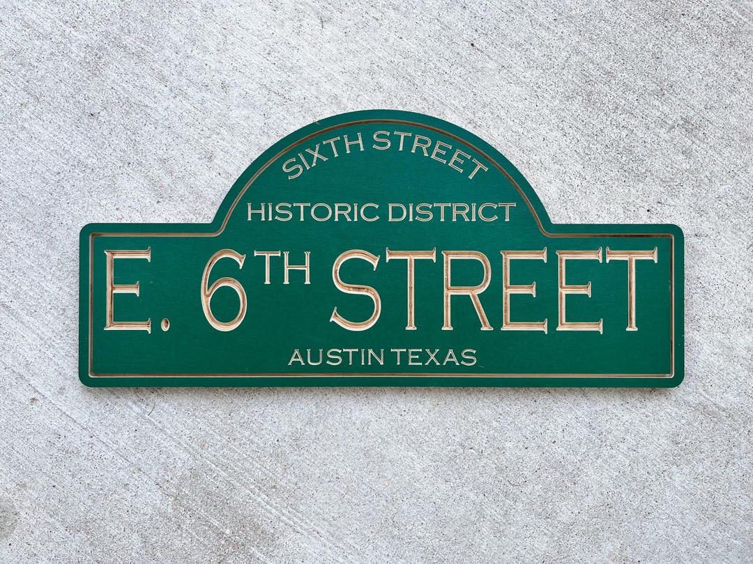East 6th Sixth Street Custom Street Sign - Etsy