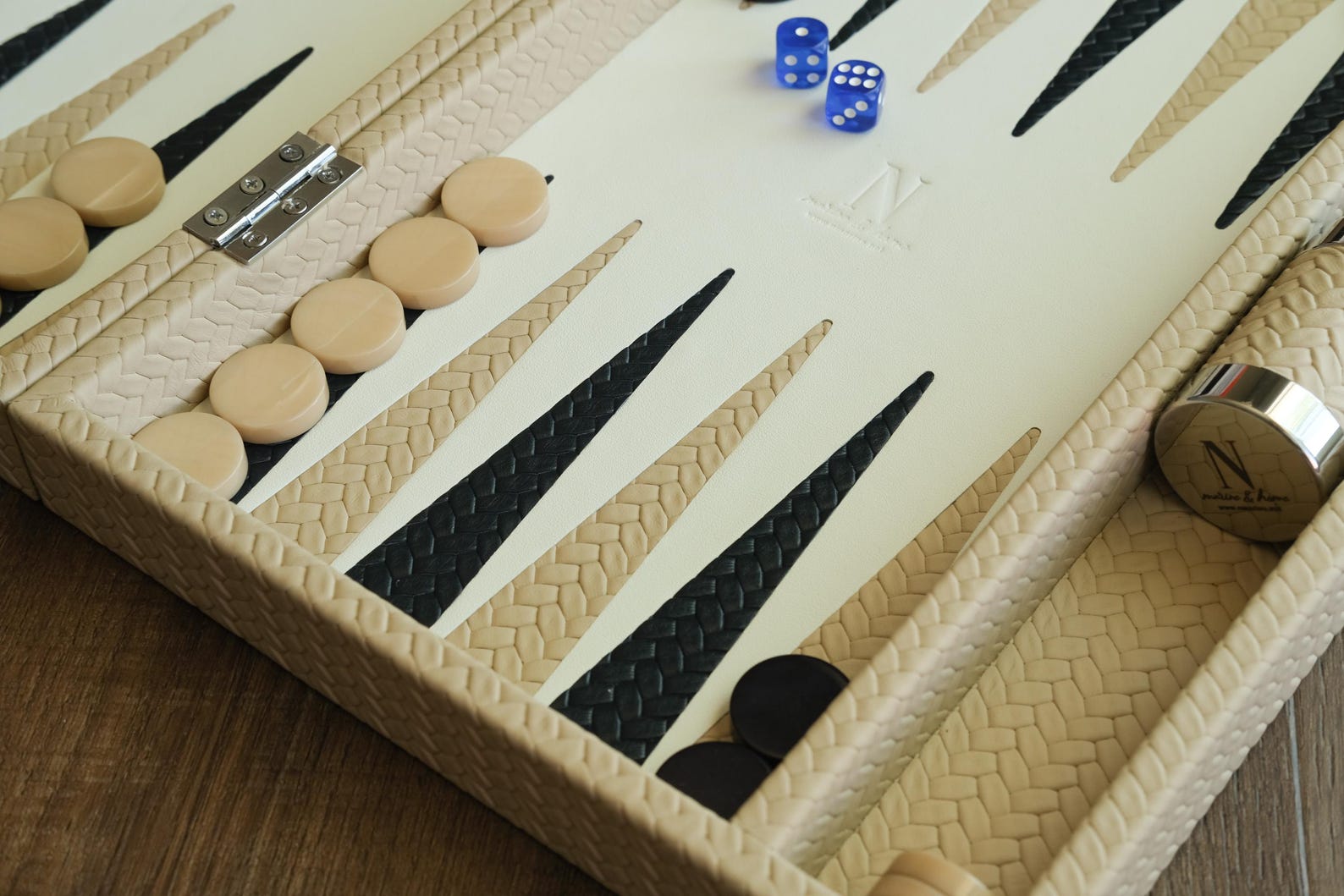 Handmade Leather Backgammon Set - Etsy