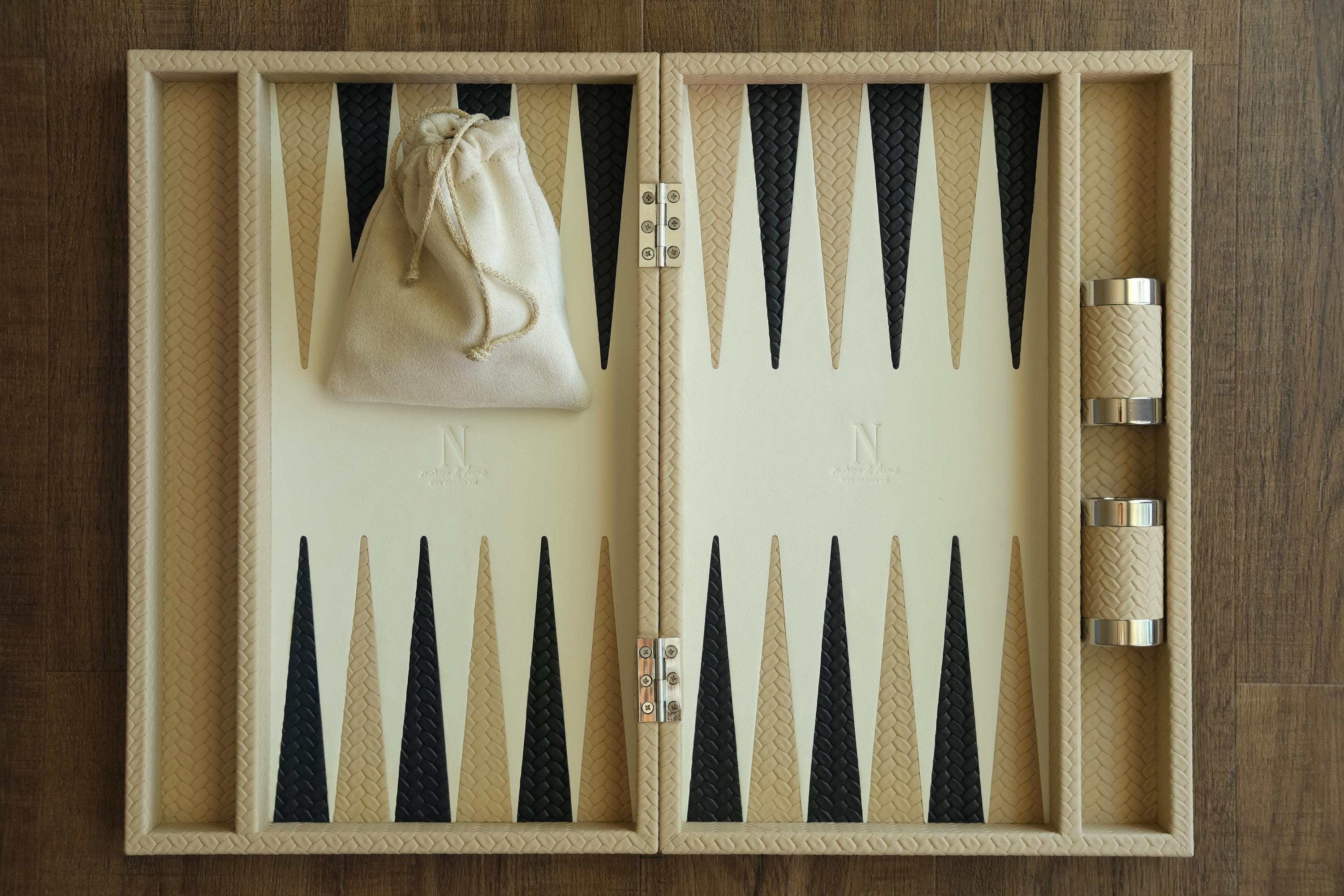 Handmade Leather Backgammon Set - Etsy