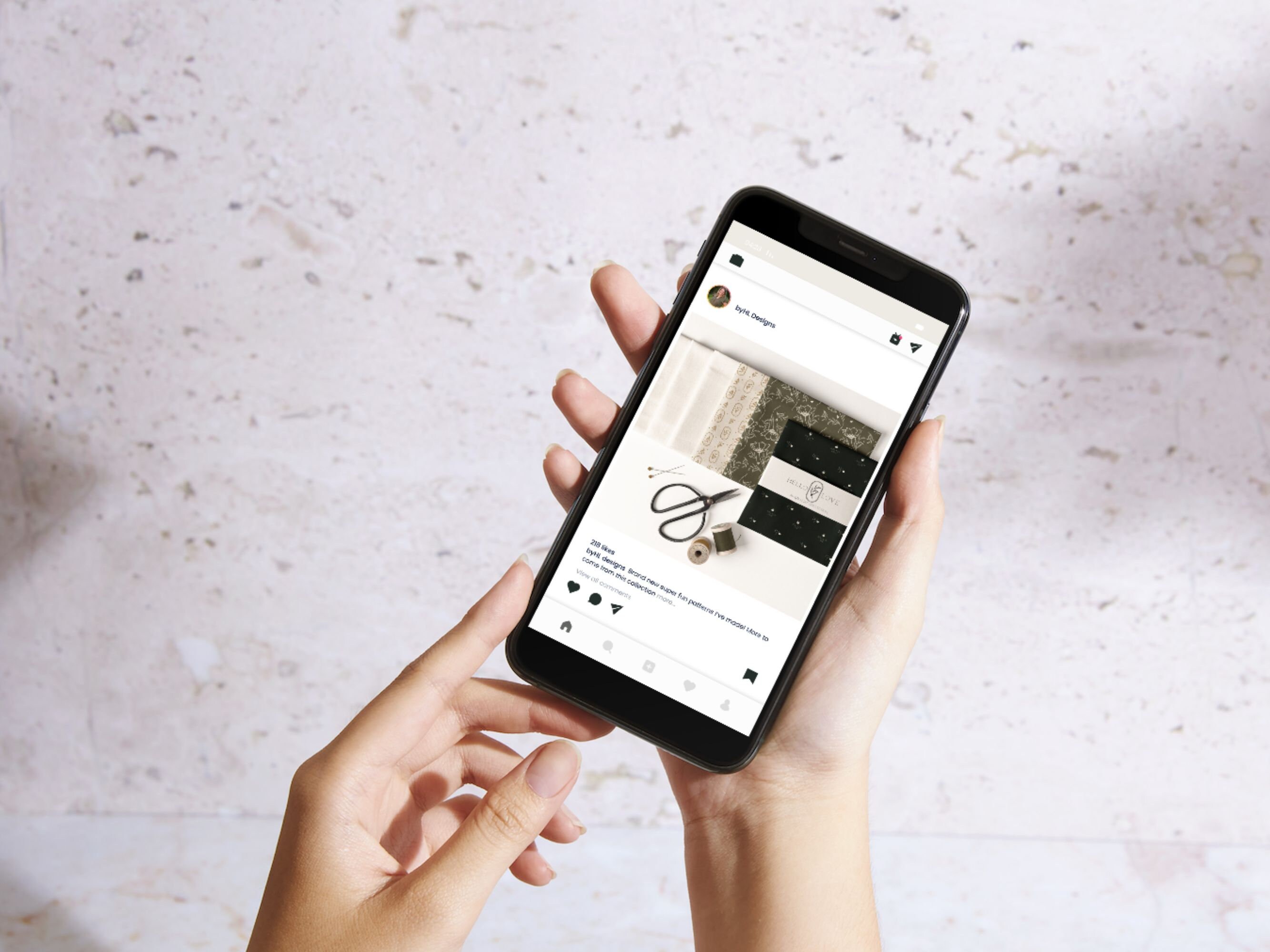 Fabric Mockup, Folded Stacked Fabric Swatches, Minimalistic Collection ...