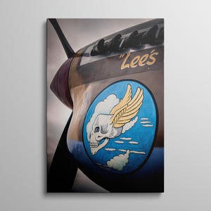 Curtis P-40 Warhawk Winged Skull Warbird Wall Art - Etsy