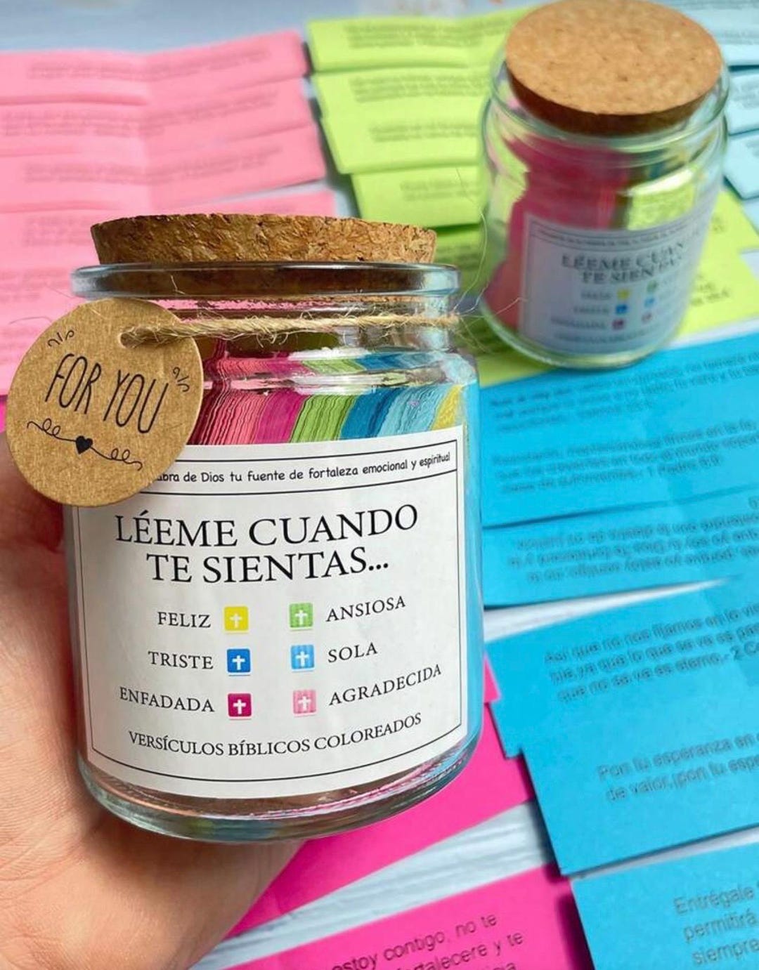 Bible Verse Jar – “read Me When You Feel” – Christian Inspirational ...
