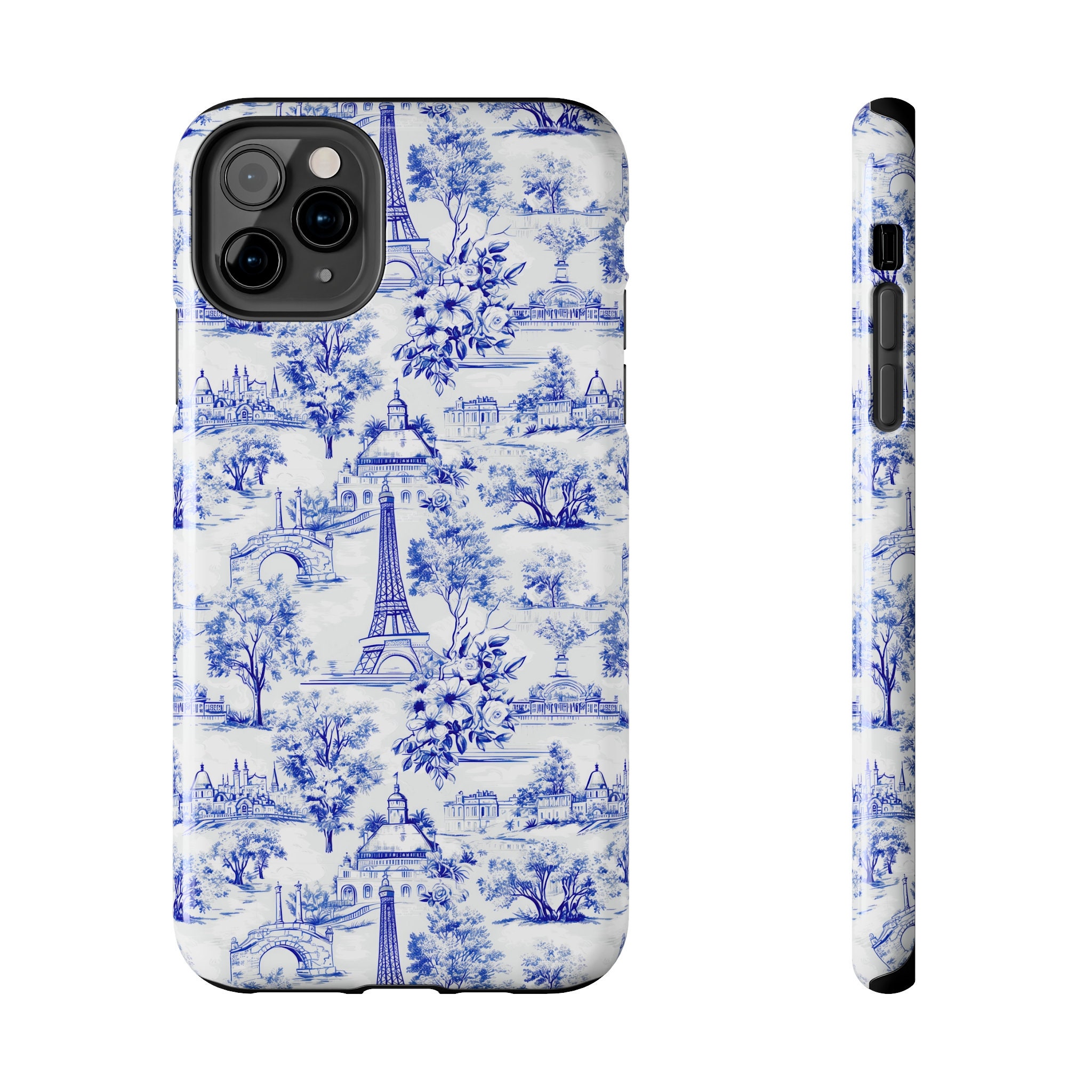 Emily Blue and White Parisian Blue Toile Tough Phone Cases - Etsy